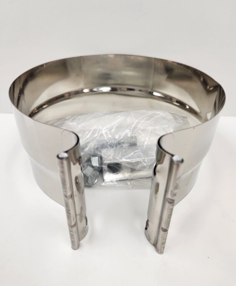 Pre-Form Stainless Steel 5" Exhaust Clamp - Space Coast Group
