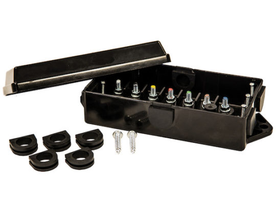 ABS Electrical Junction Box With 7 Terminals - Space Coast Group