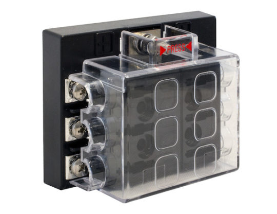 6 Way Fuse Block With Cover Buyers 5601006 - Space Coast Group