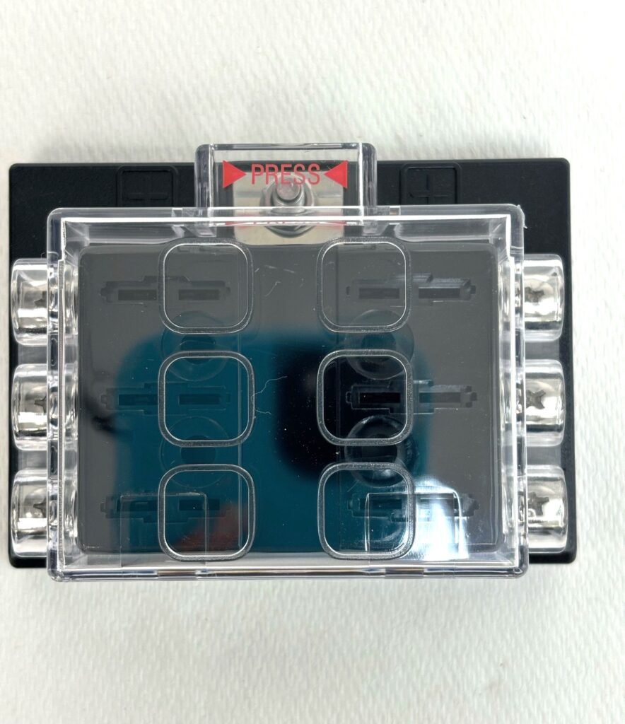 6 Way Fuse Block With Cover Buyers 5601006 - Space Coast Group
