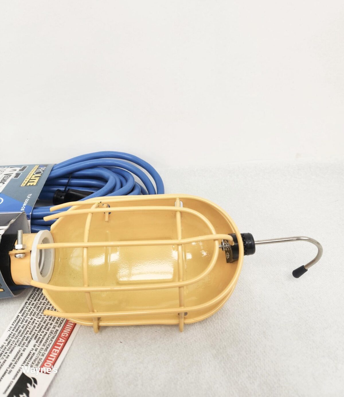 Work Light Incandescent Metal Cage with Outlet Velvac - Space Coast Group