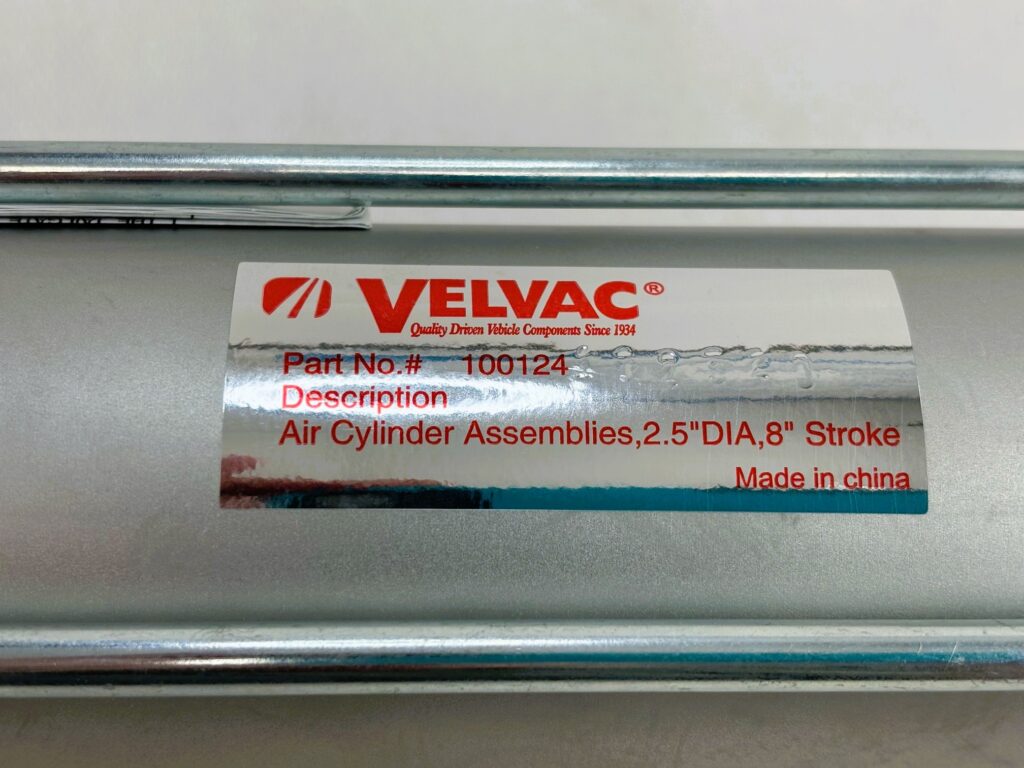 Air Cylinder Tailgate Lock Kit Velvac 101054 - Space Coast Group
