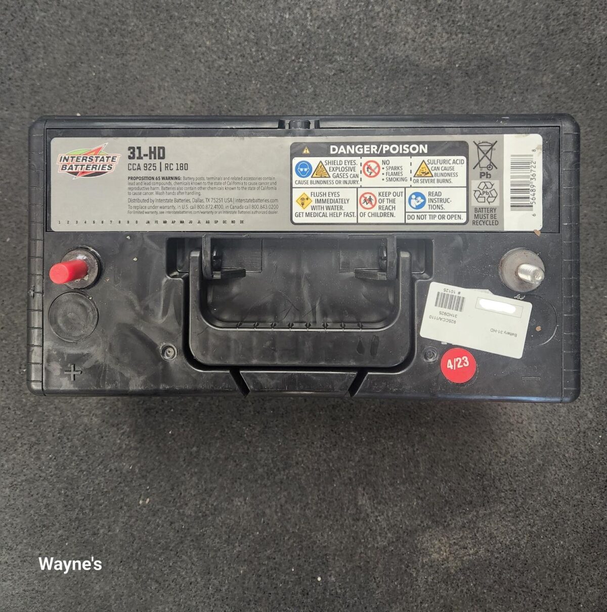 Battery 31-HD ***Local pickup only*** - Space Coast Group