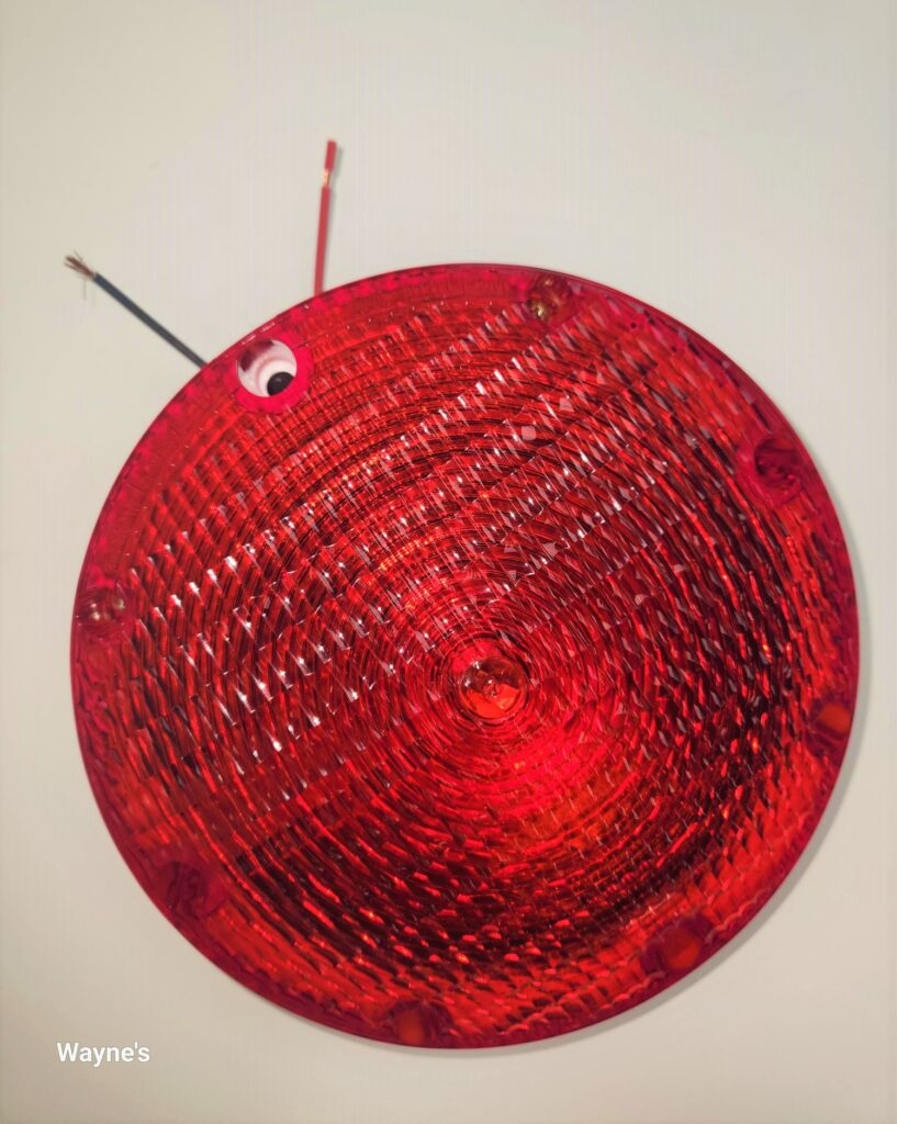 Red Round Stop/Turn/Tail Light - Space Coast Group