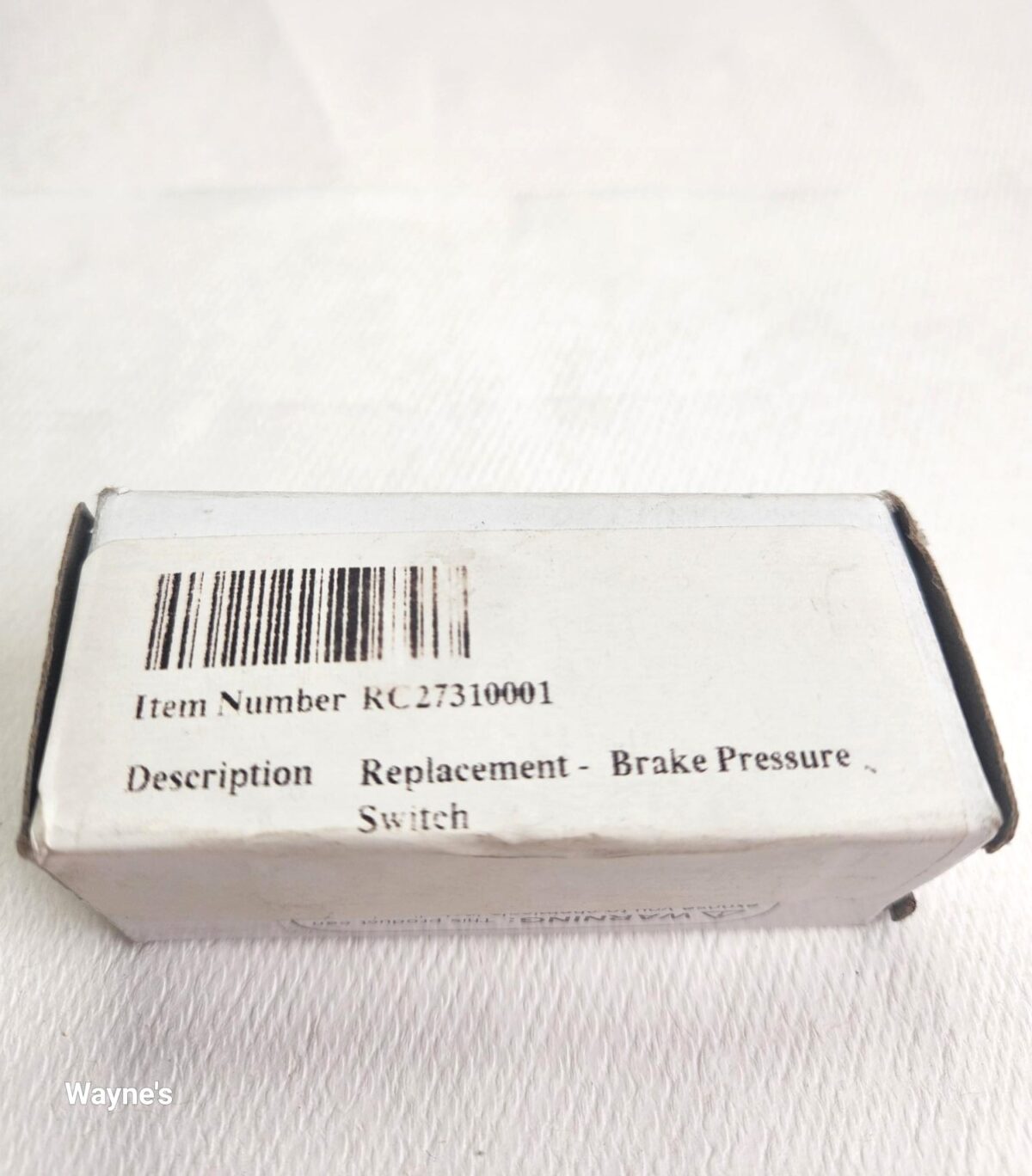 Replacement Brake Pressure Switch RC27310001 - Space Coast Group