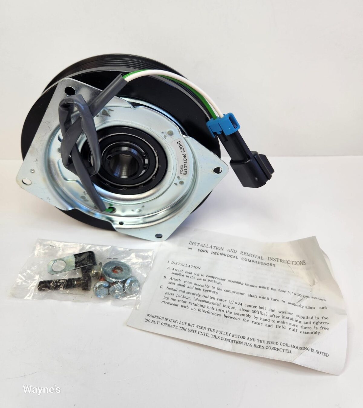 02-3416 MEI Truck Air CCI Clutch, Poly 6, 12V 2W - Space Coast Group