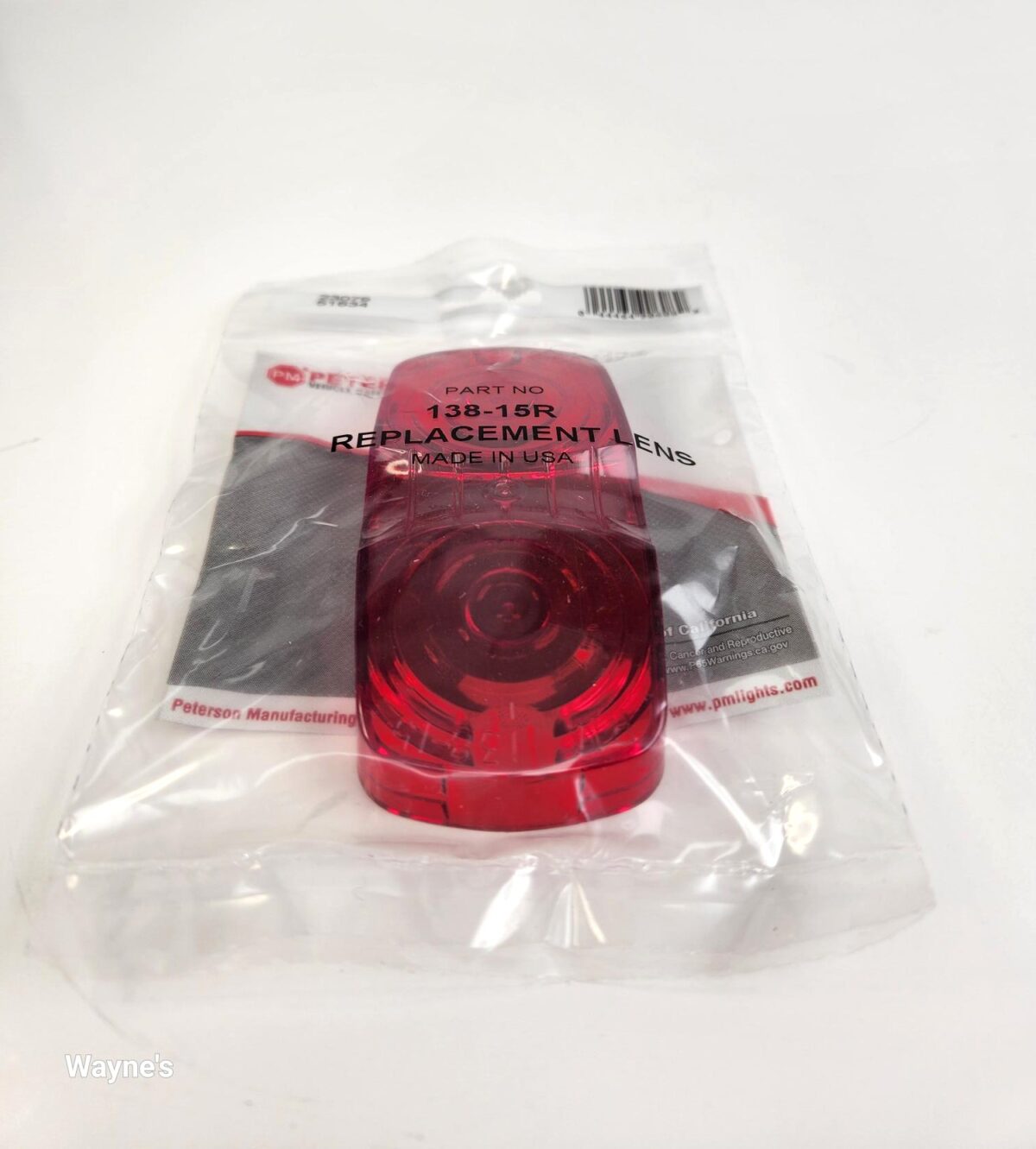 Double Bulls-Eye Clearance Marker Red Replacement Lens - Space Coast Group