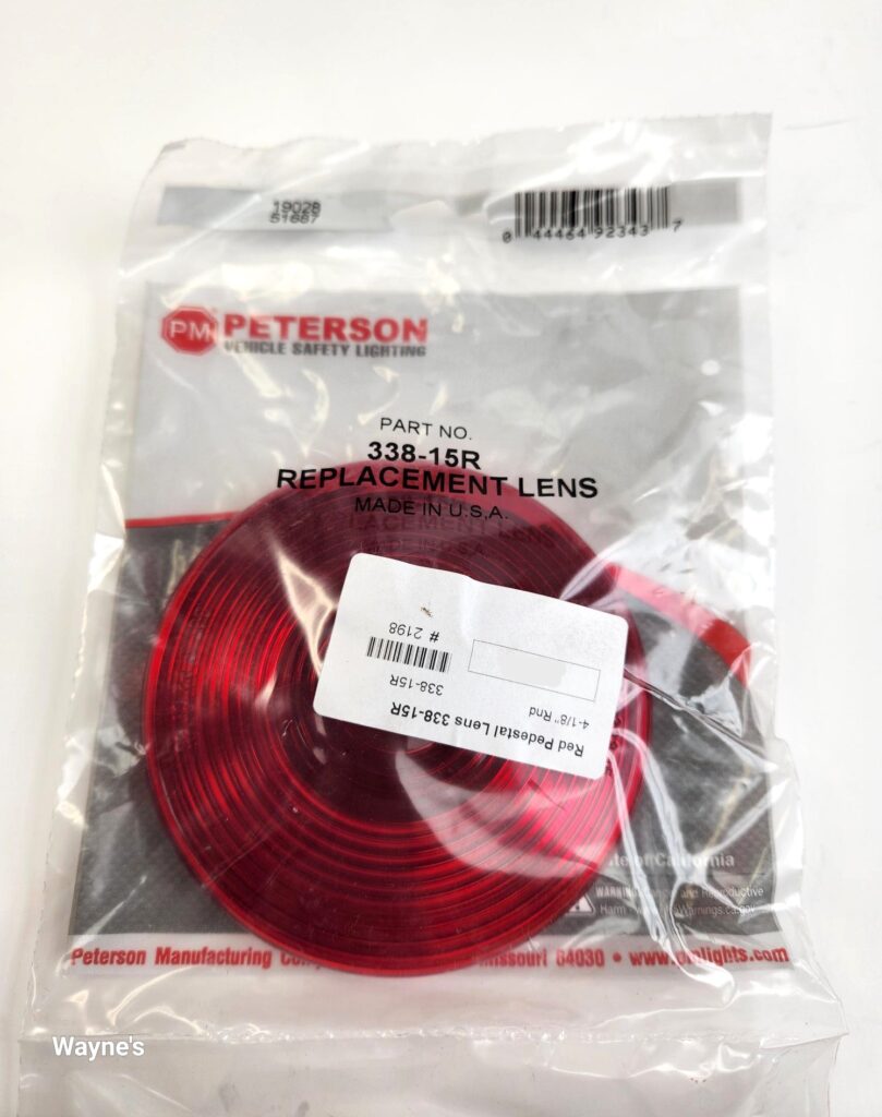 Peterson Replacement Red Round Lens - Space Coast Group