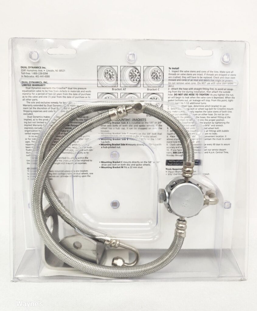 Dual Tire Pressure Equalizer Kit Crossfire CF110ST - Space Coast Group